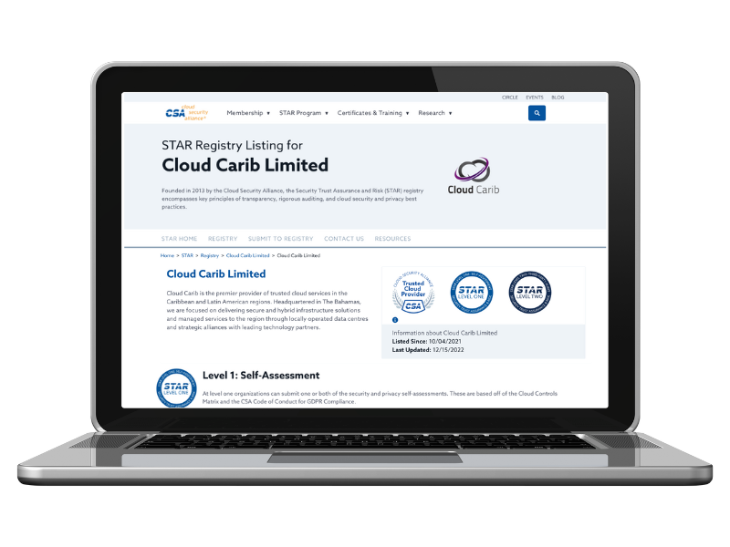 Cloud Carib Earns CSA STAR Level Two Attestation - Cloud Carib Cloud Carib Earns CSA STAR Level Two Attestation - Cloud Carib